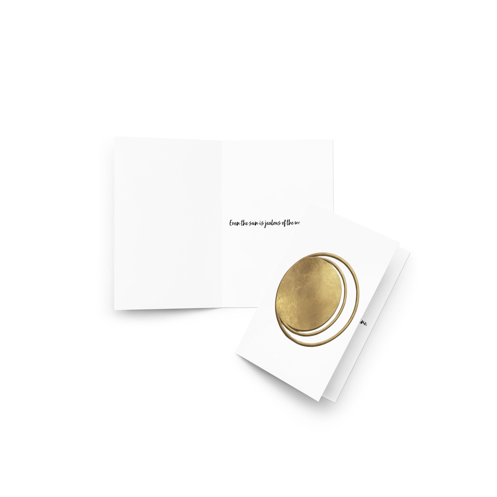 Solar Eclipse Greeting Card — Symbol of Renewal & New Beginnings | Mea ...
