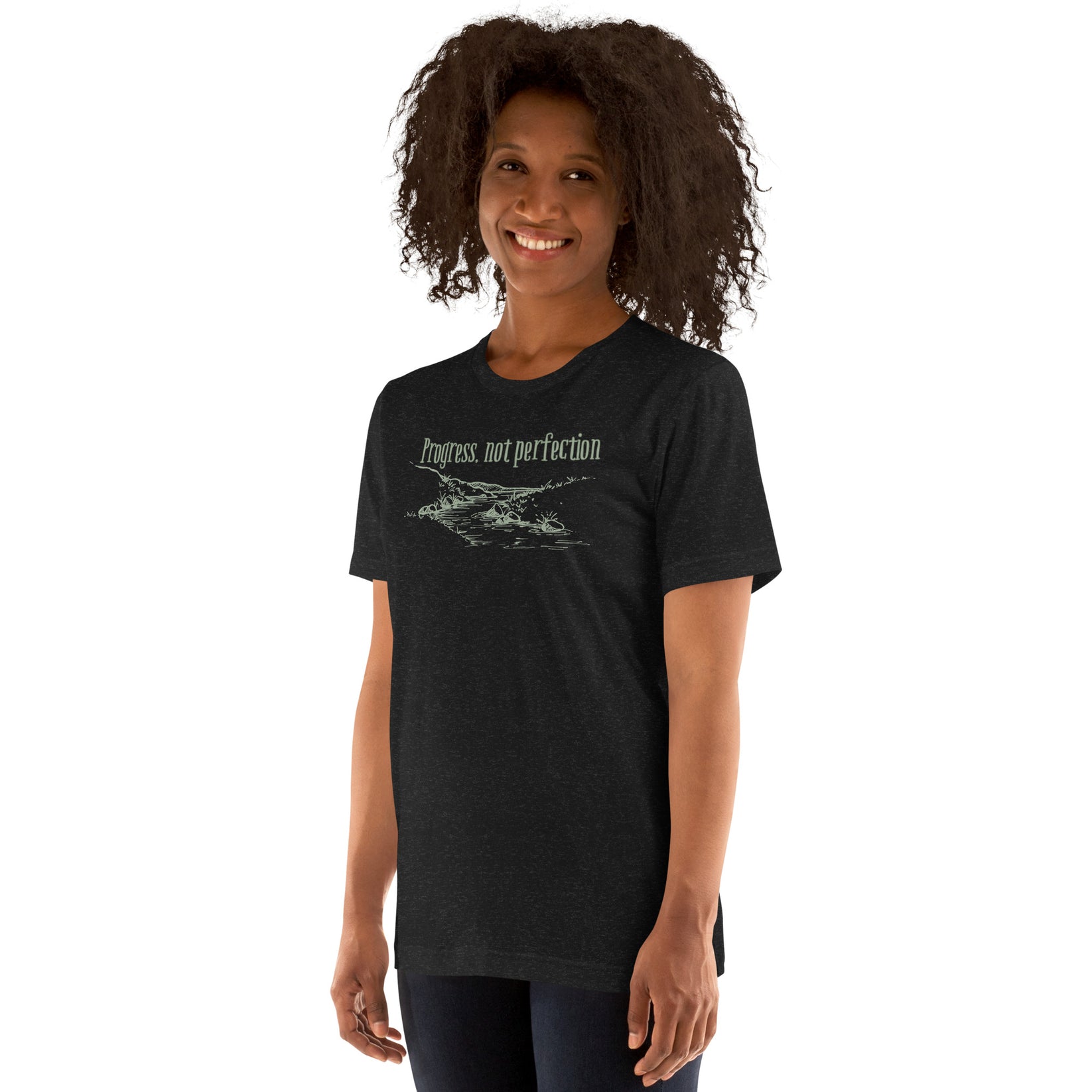 "Progress Not Perfection" Inspirational T-Shirt – A Wearable Reminder ...